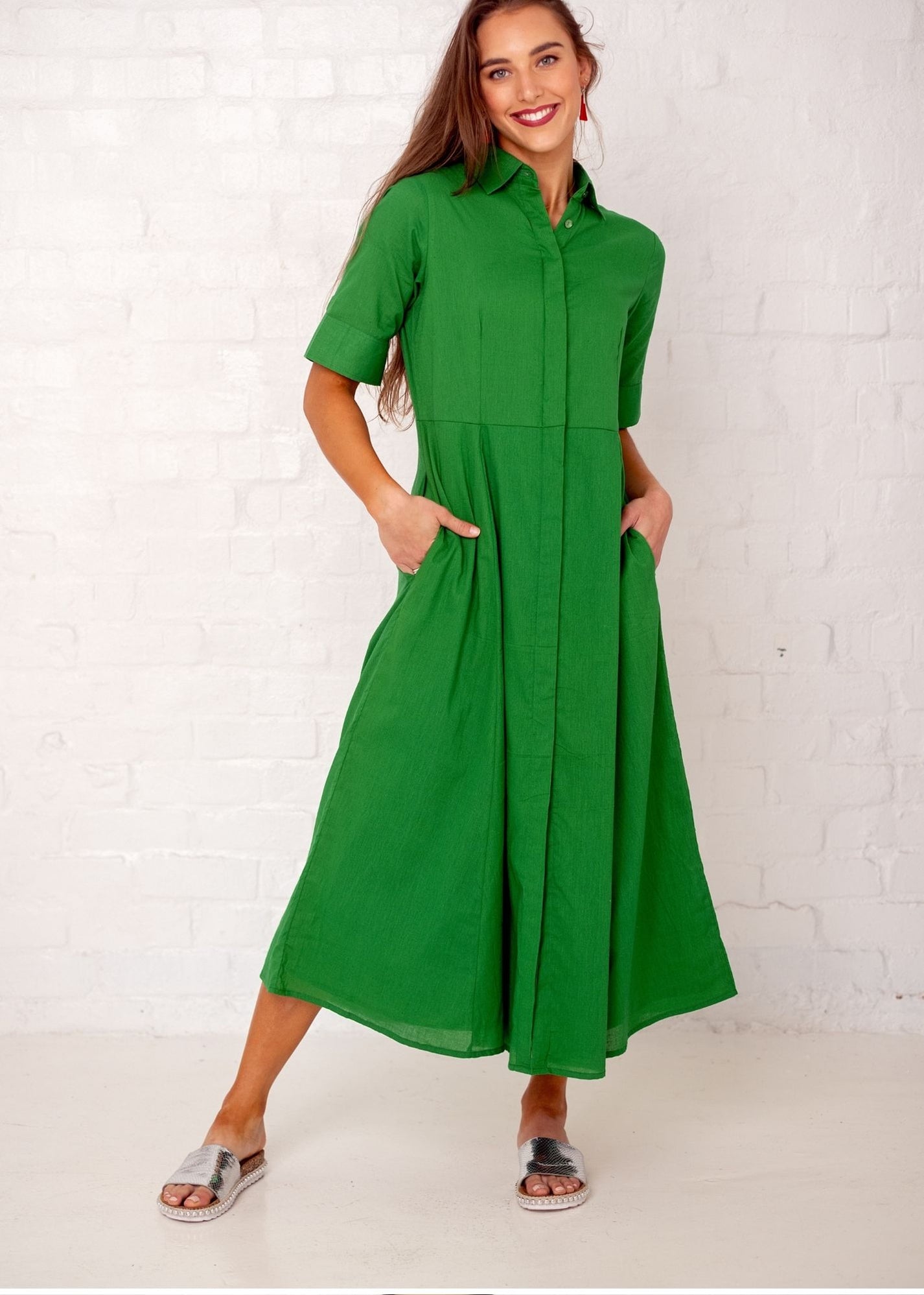 Angelique Dress, Green – Iconic Designs Shop