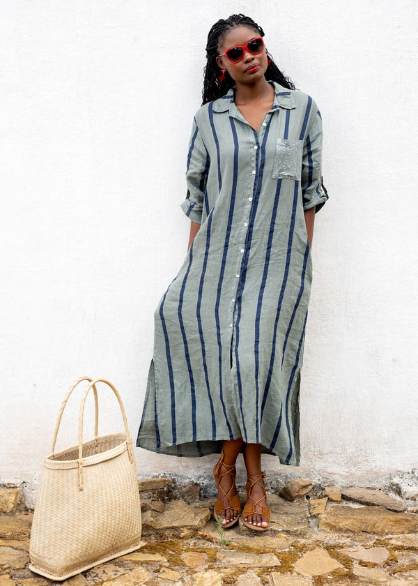 Cara Cara Dress In Saggia – Iconic Designs Shop