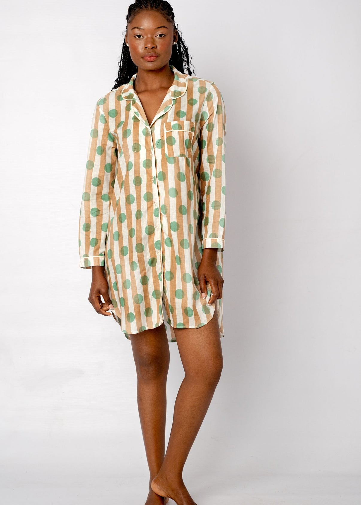 Long Sleeve Sleepshirt Dotty Daydreams – Iconic Designs Shop