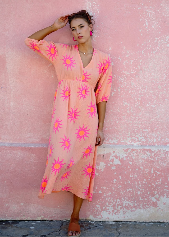 The Marisol Dress in Sunset Sorbet – Iconic Designs Shop